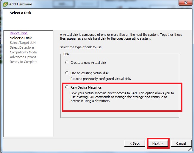 Configuración de discos RDM en VMware vSphere – RAGASYS SISTEMAS