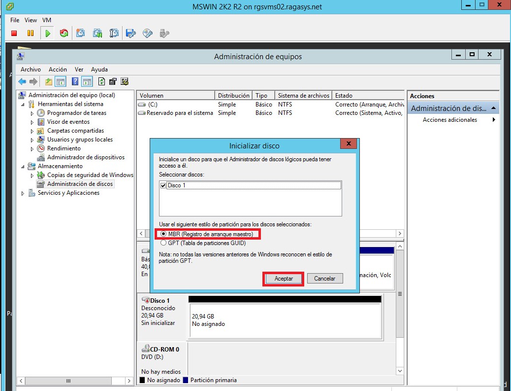Configuración de discos RDM en VMware vSphere – RAGASYS SISTEMAS