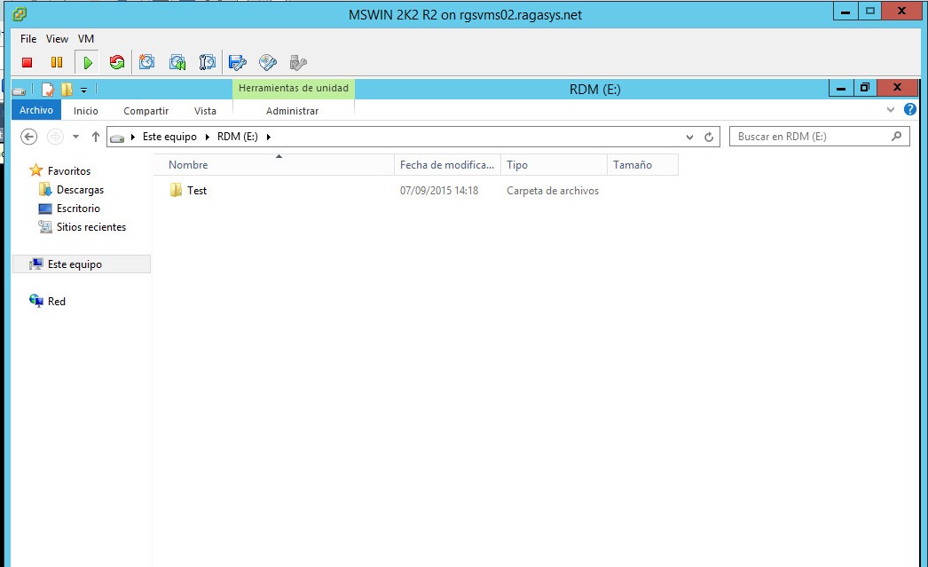 Configuración de discos RDM en VMware vSphere – RAGASYS SISTEMAS
