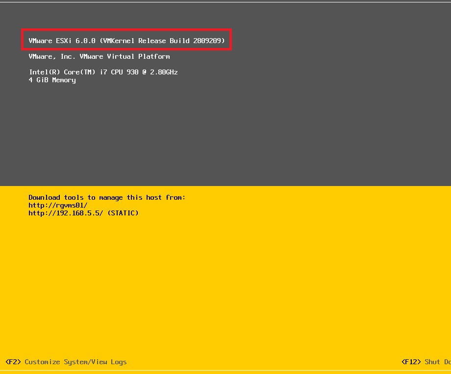 Roll Back de ESXI 6.0 a ESXI 5.5 con Recovery Mode – RAGASYS SISTEMAS