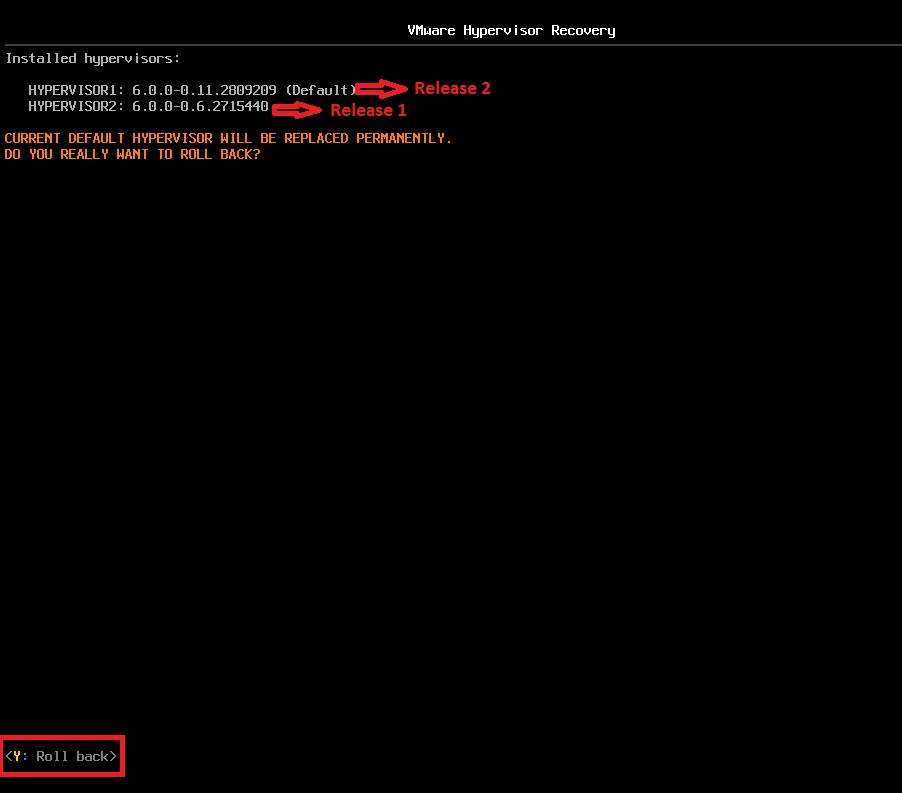 Roll Back de ESXI 6.0 a ESXI 5.5 con Recovery Mode – RAGASYS SISTEMAS