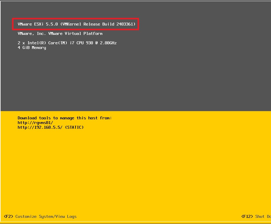 Roll Back de ESXI 6.0 a ESXI 5.5 con Recovery Mode – RAGASYS SISTEMAS