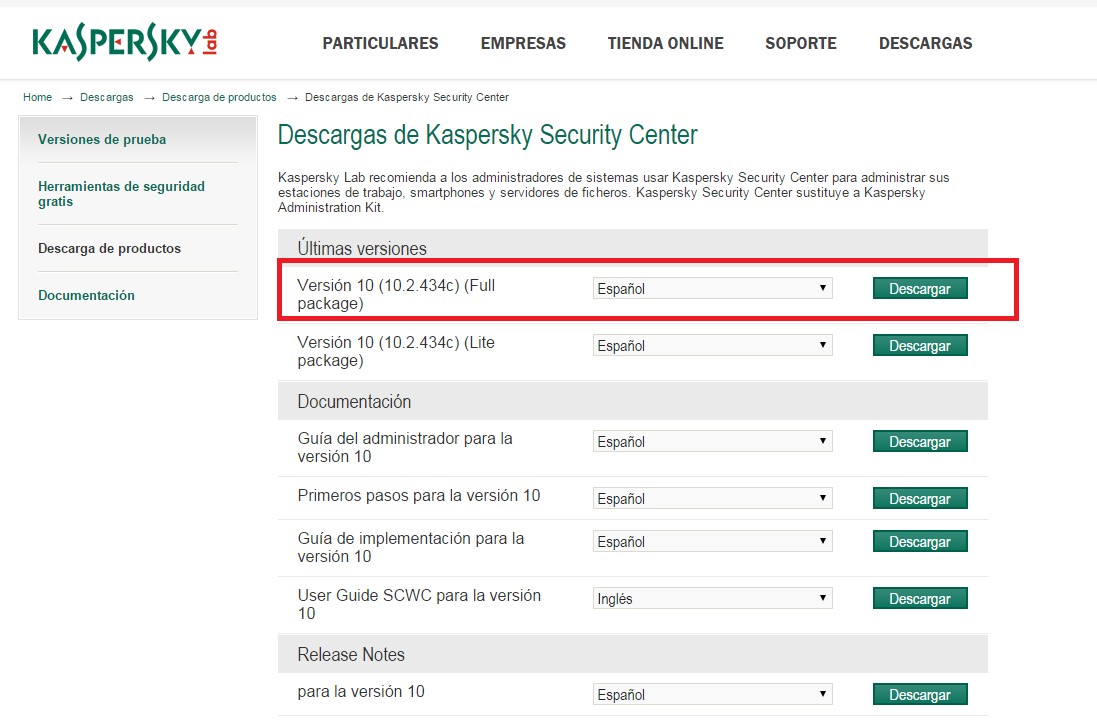 Kaspersky Security Center – Instalación y configuración inicial ...