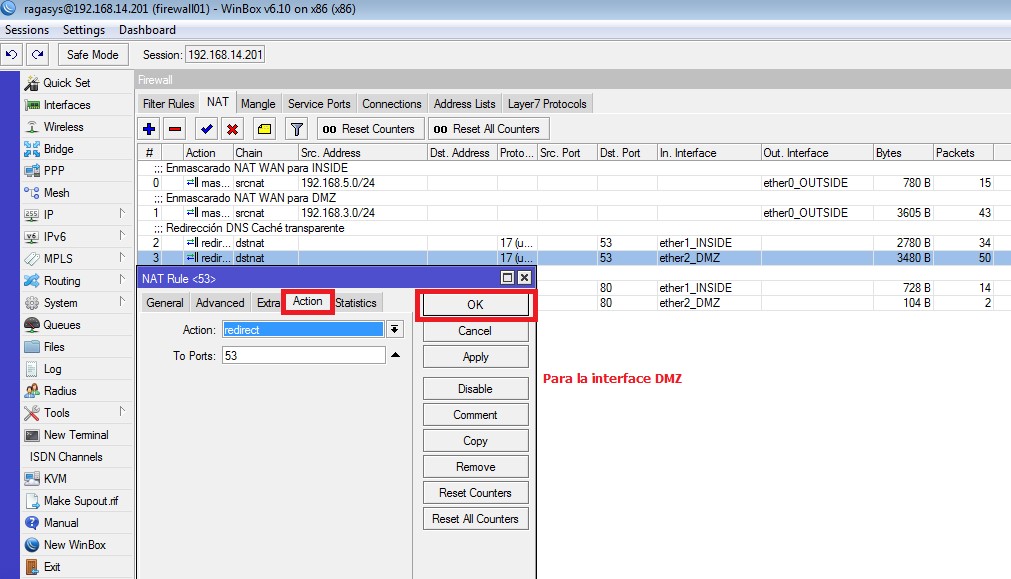 Configuración Firewall con Mikrotik RB1100 AHx2 – RAGASYS SISTEMAS