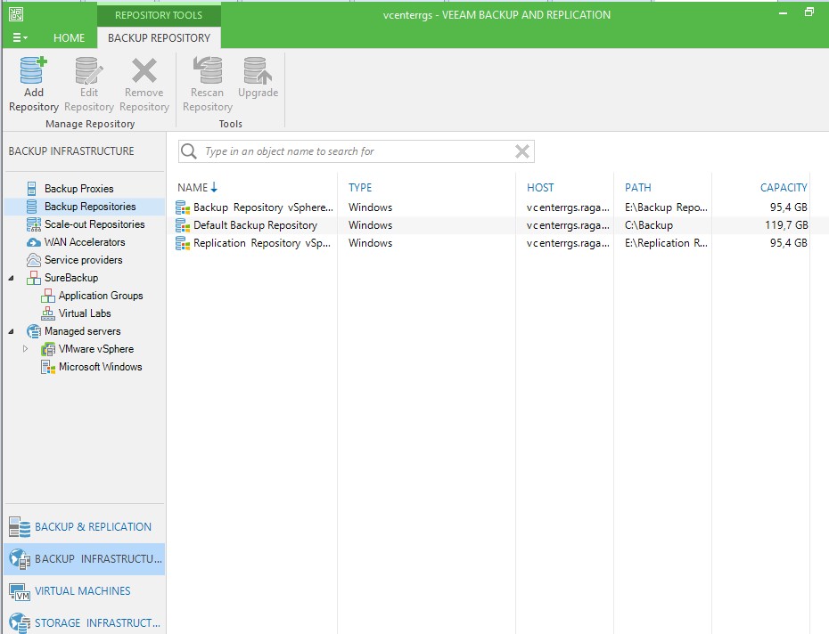 Remote Console Veeam Backup & Replication 9 – RAGASYS SISTEMAS