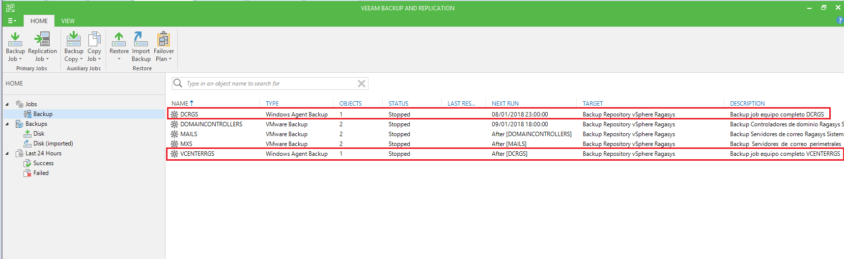 Integración de Veeam Agent Windows 2.1 con Veeam Backup & Replication v9.5 Update 3 – RAGASYS ...