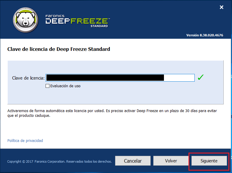 Deep Freeze – Instalación y Configuración – RAGASYS SISTEMAS