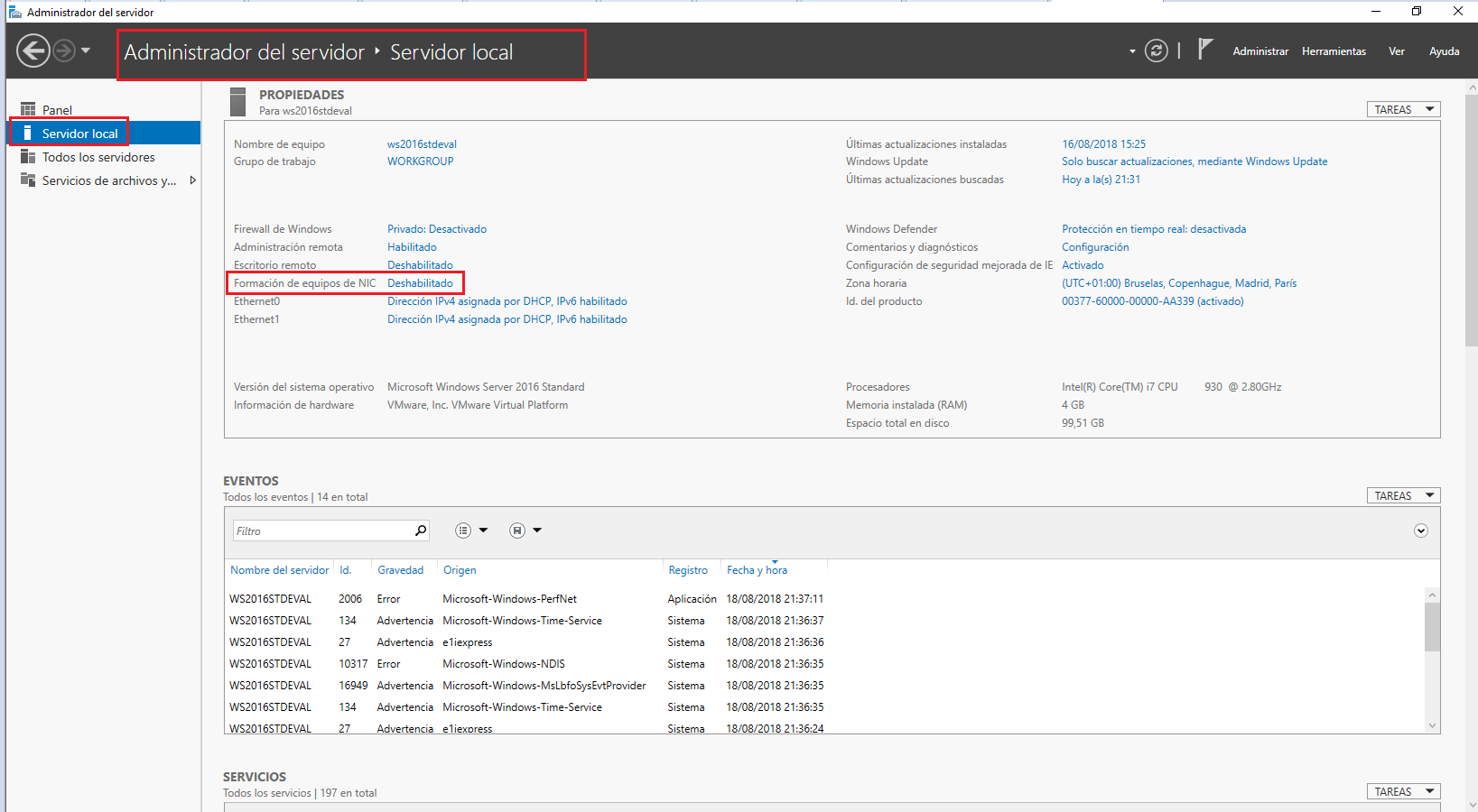 NIC Teaming en Windows Server 2016 – RAGASYS SISTEMAS