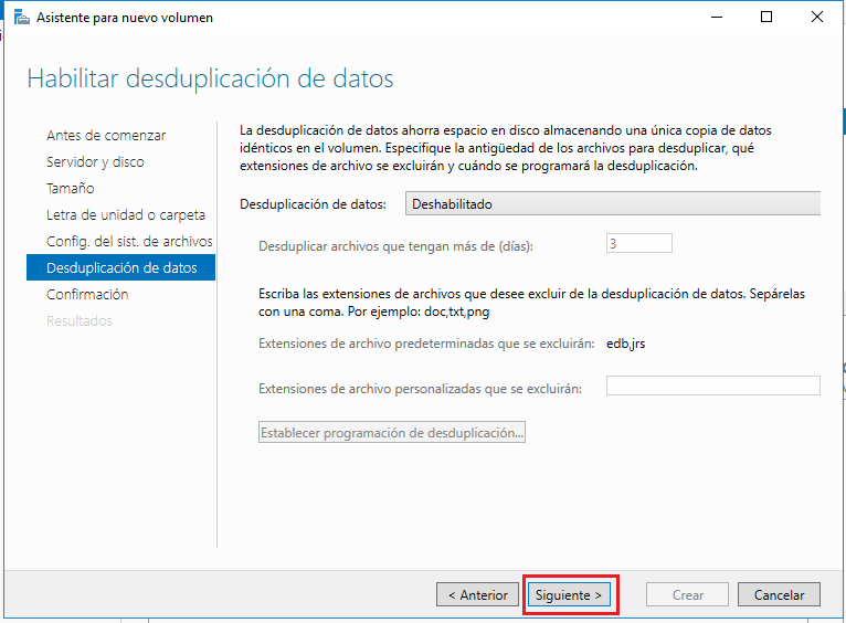 Administración de discos en MS Windows Server 2016 con el Administrador ...