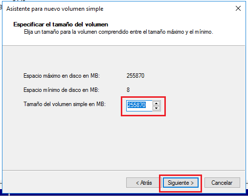 Administración de discos en MS Windows Server 2016 con el Administrador ...