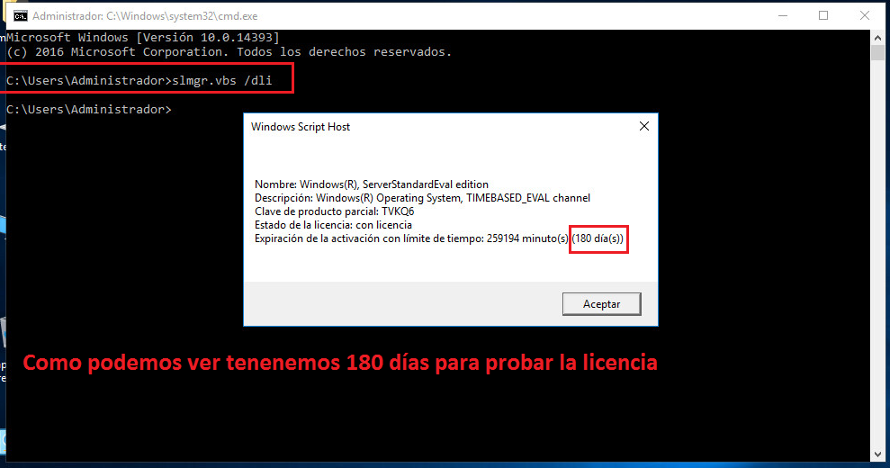 Prolongar versión de evaluación de MS Windows Server 2016 – RAGASYS ...