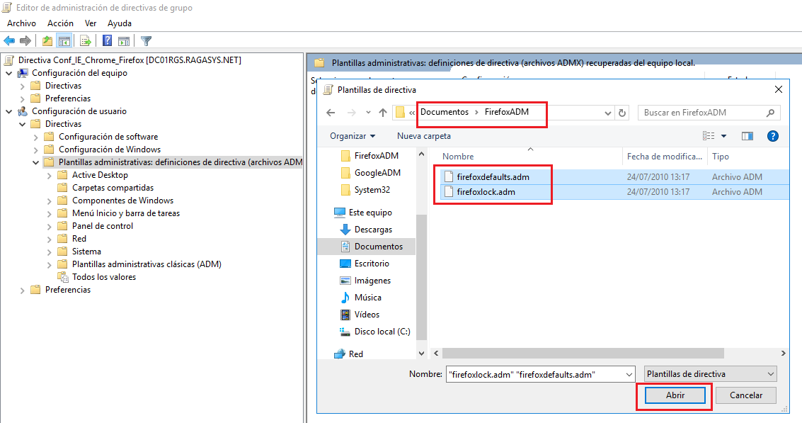 GPO para configurar página de inicio en Internet Explorer, Google ...
