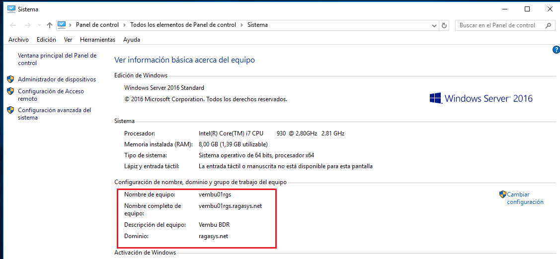 Instalación de Vembu BDR Suite 4.0 en MS Windows Server 2016 – RAGASYS ...
