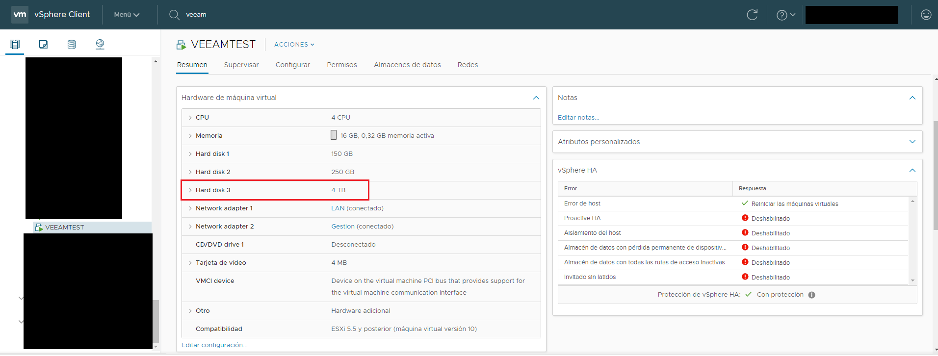 Configuración de discos RDM en VMware vSphere 6.5 – RAGASYS SISTEMAS