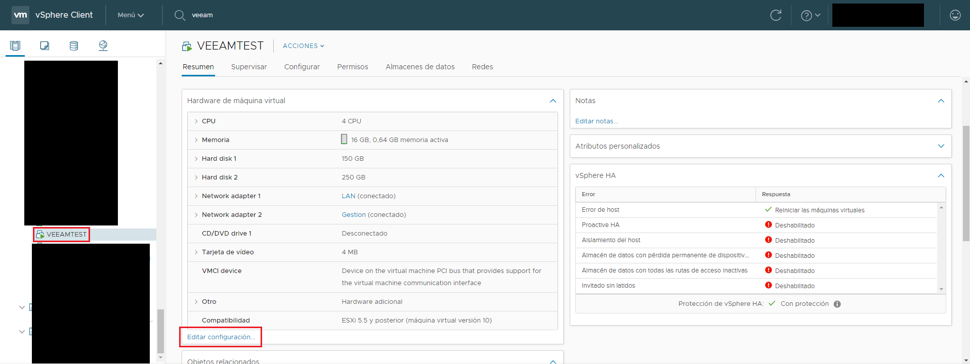 Configuración de discos RDM en VMware vSphere 6.5 – RAGASYS SISTEMAS