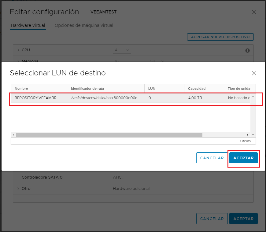 Configuración de discos RDM en VMware vSphere 6.5 – RAGASYS SISTEMAS