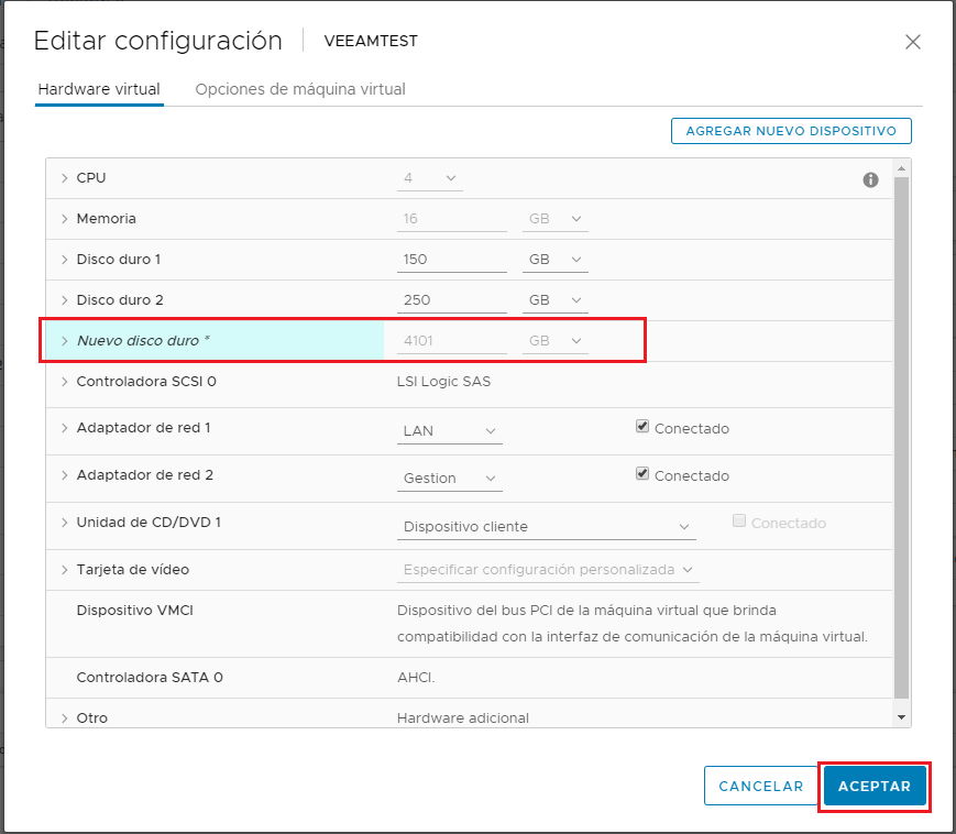 Configuración de discos RDM en VMware vSphere 6.5 – RAGASYS SISTEMAS