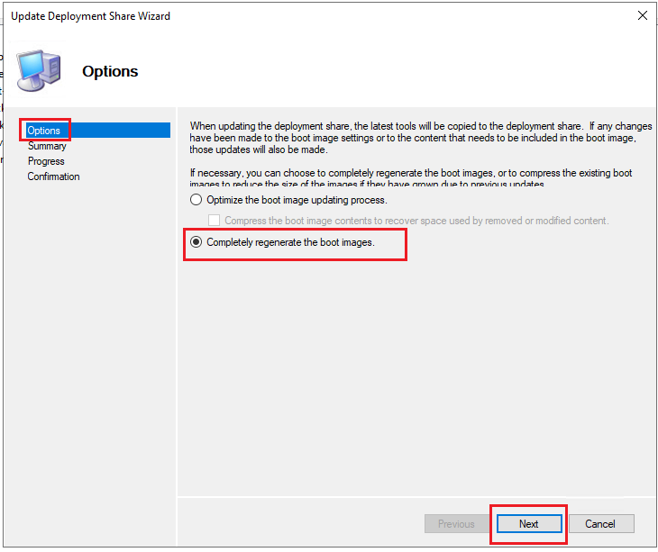 MDT – Crear Deployment Share y Configuraciones iniciales – RAGASYS SISTEMAS