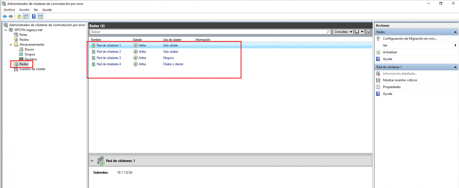 Failover Cluster para Hyper-V en alta disponibilidad – RAGASYS SISTEMAS