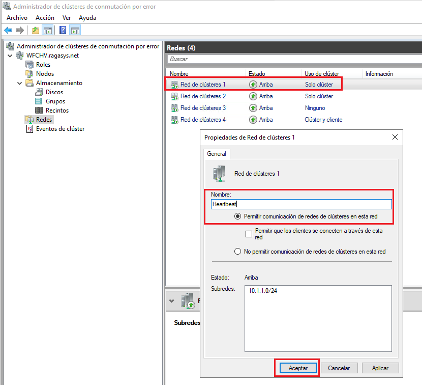 Failover Cluster para Hyper-V en alta disponibilidad – RAGASYS SISTEMAS