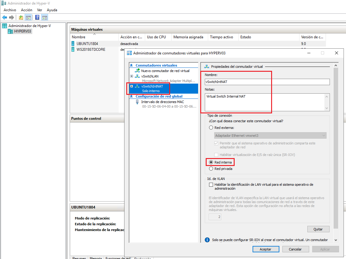 Hyper-V – Configurar NAT en conmutadores virtuales para compartir ...