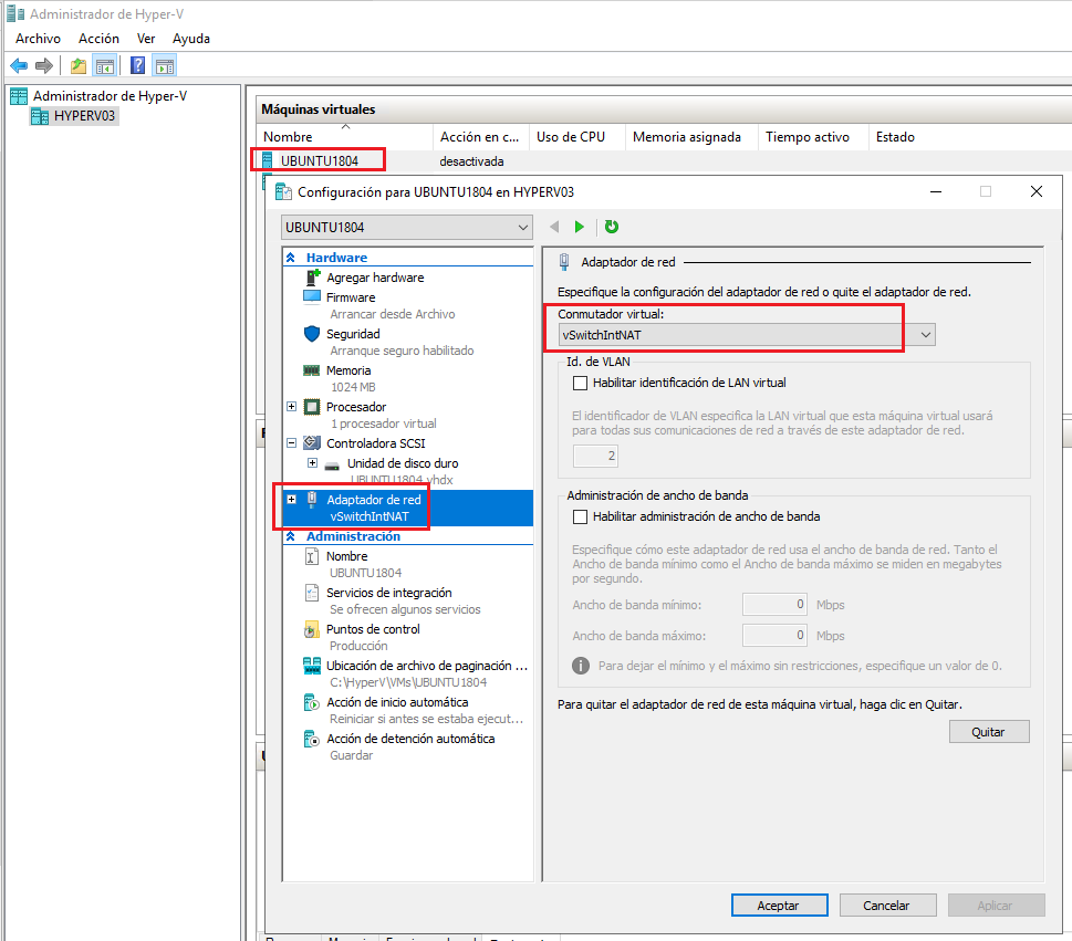 Hyper-V – Configurar NAT en conmutadores virtuales para compartir ...
