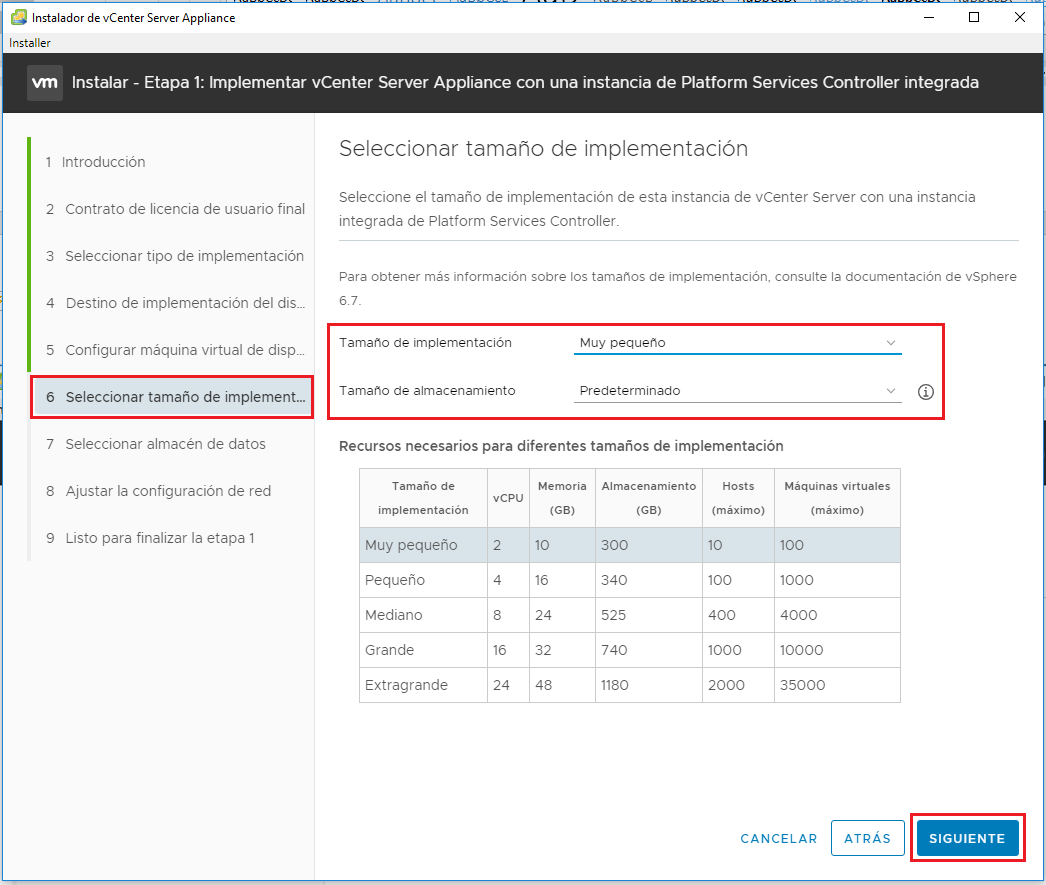 Instalación de vCenter Server Appliance 6.7 – RAGASYS SISTEMAS