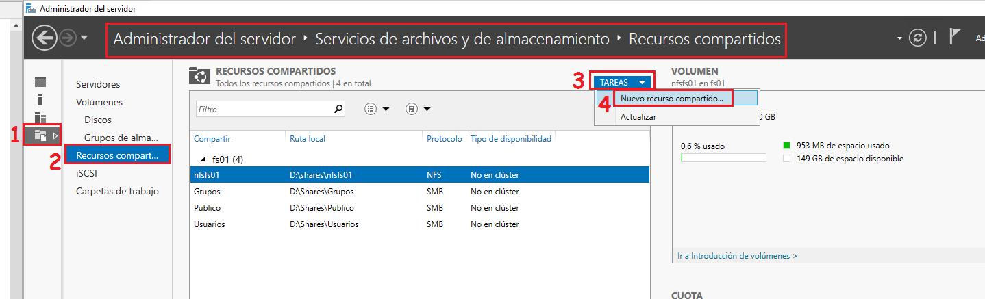 Configurar NFS en MS Windows Server 2019 – RAGASYS SISTEMAS