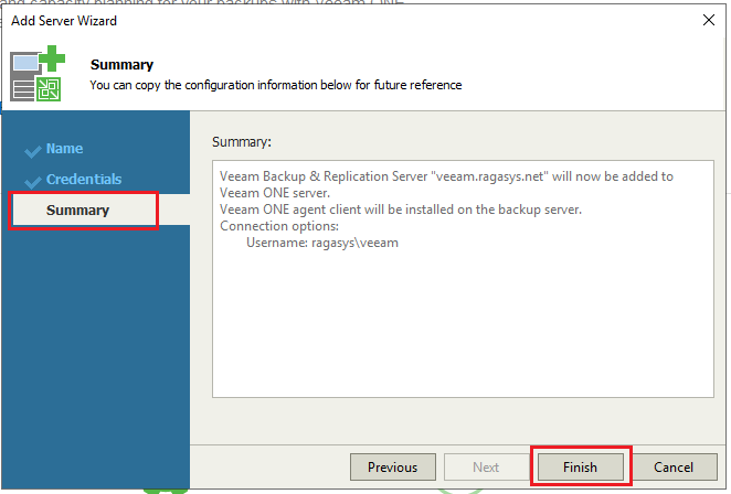 Veeam ONE 10a – Añadir un entorno Veeam Backup & Replication v10a ...