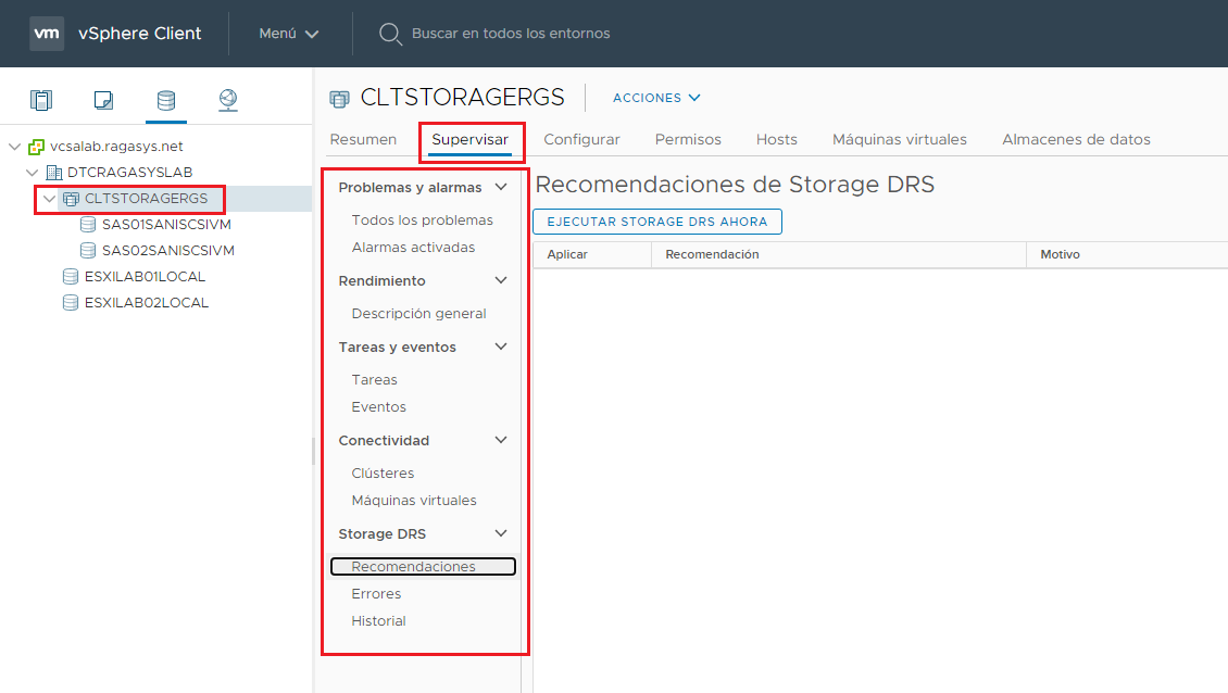 Crear y configurar Storage DRS Cluster en VMware vSphere 7.0 – RAGASYS ...