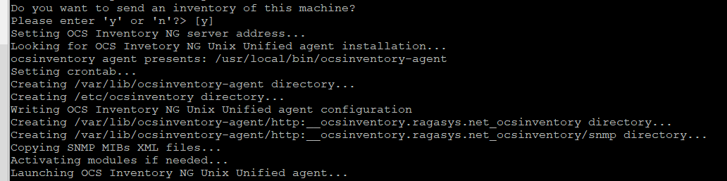 Instalación y despliegue de OCS Linux Agent – RAGASYS SISTEMAS