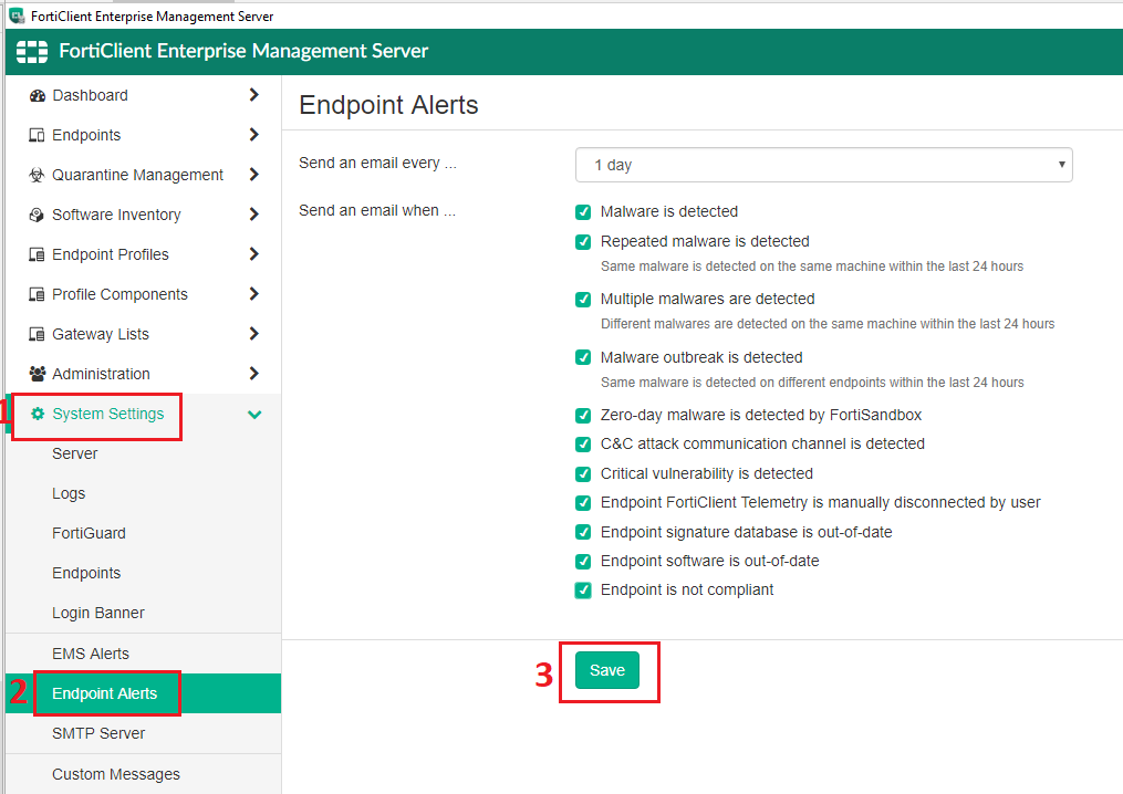 Configuraciones iniciales Forticlient Enterprise Management Server (EMS ...