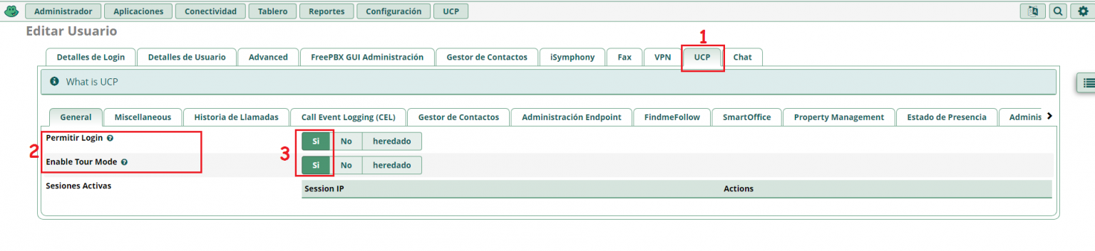 FreePBX – Panel de Control de Usuario (UCP) – RAGASYS SISTEMAS