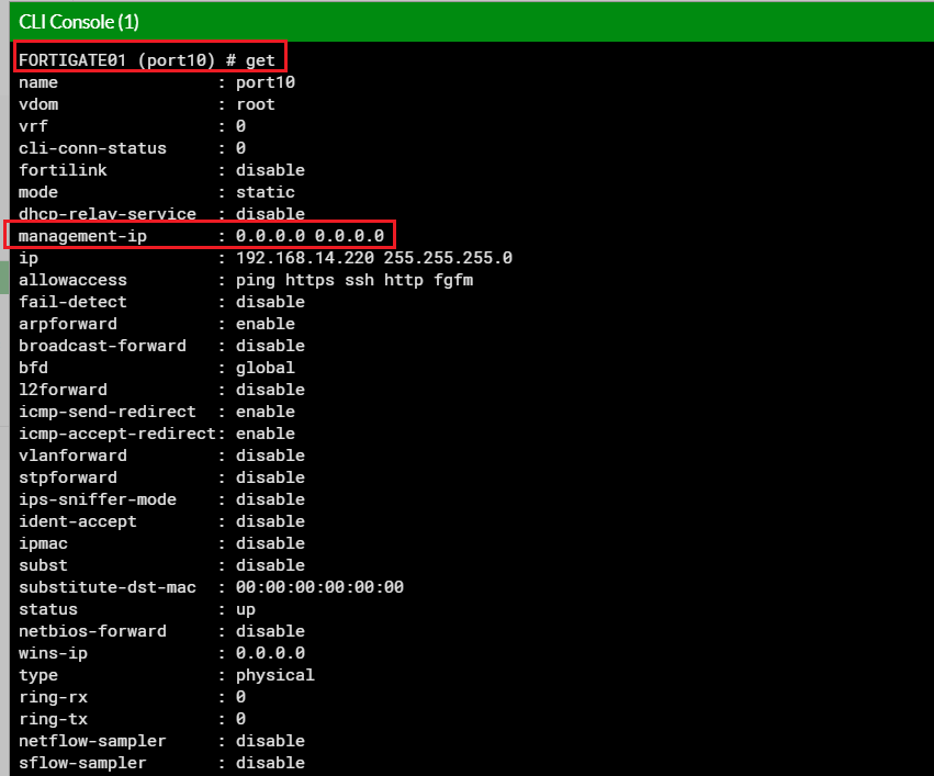 Fortigate – HA – Interfaces Virtuales Para Management – RAGASYS SISTEMAS
