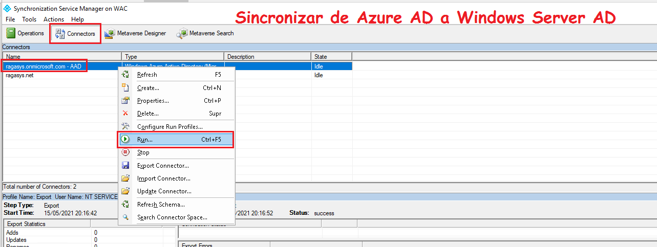 Microsoft Azure – Instalación y configuración de Azure AD Connect ...