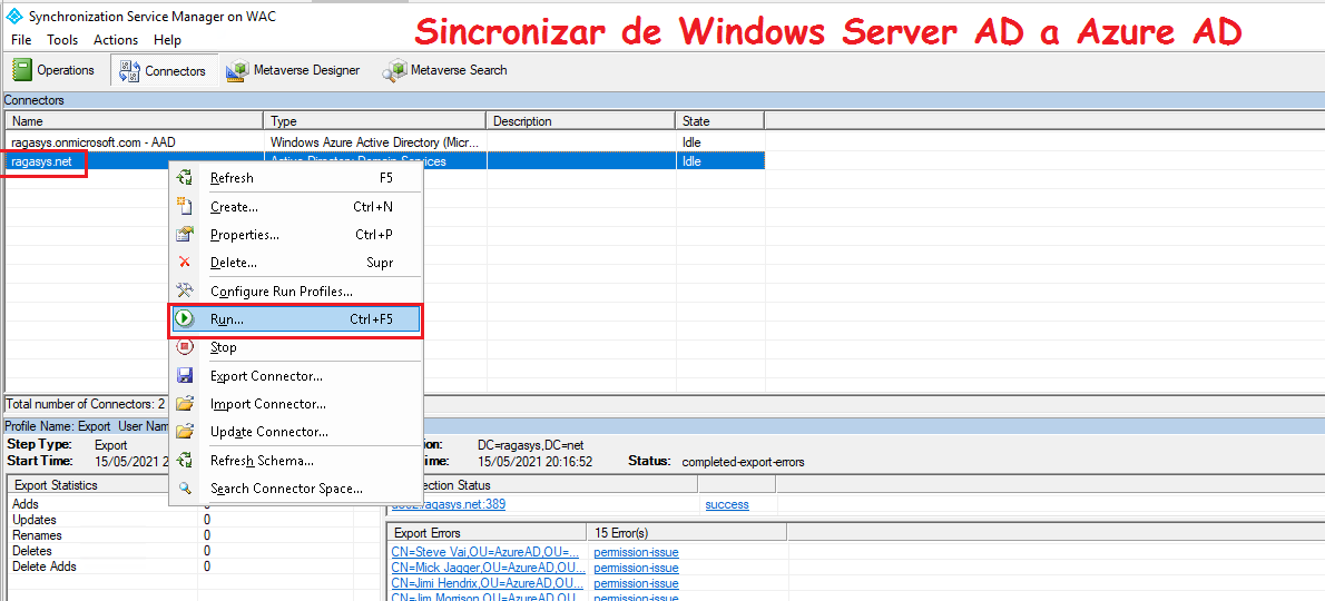 Microsoft Azure – Instalación y configuración de Azure AD Connect ...
