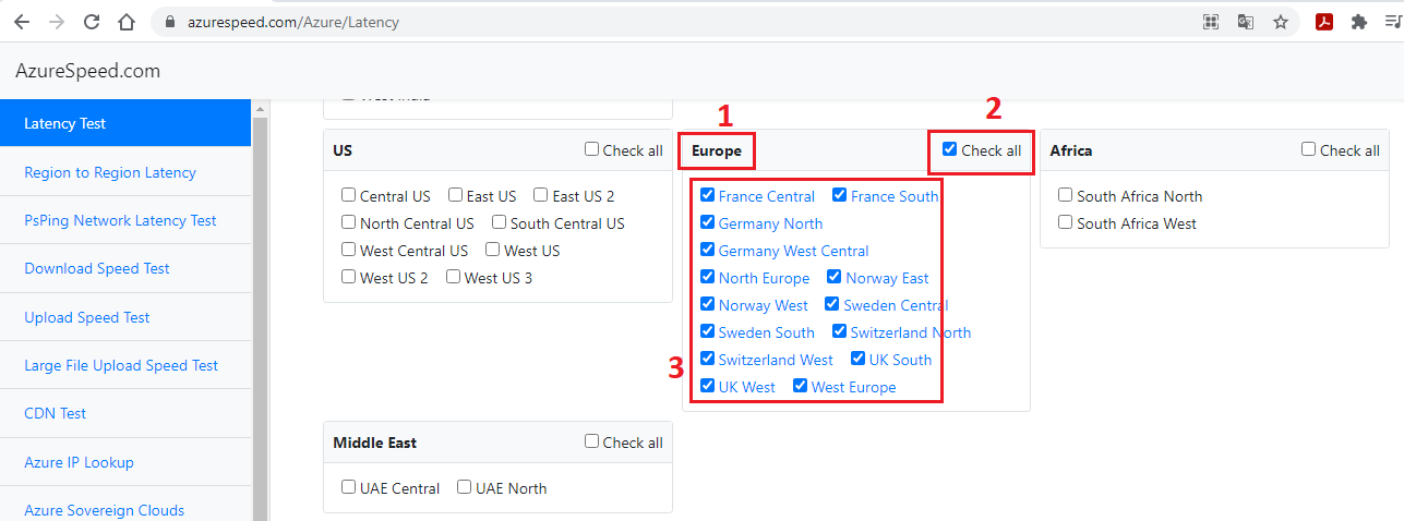 AZURE LATENCY TEST – AZURE SPEED TEST – RAGASYS SISTEMAS
