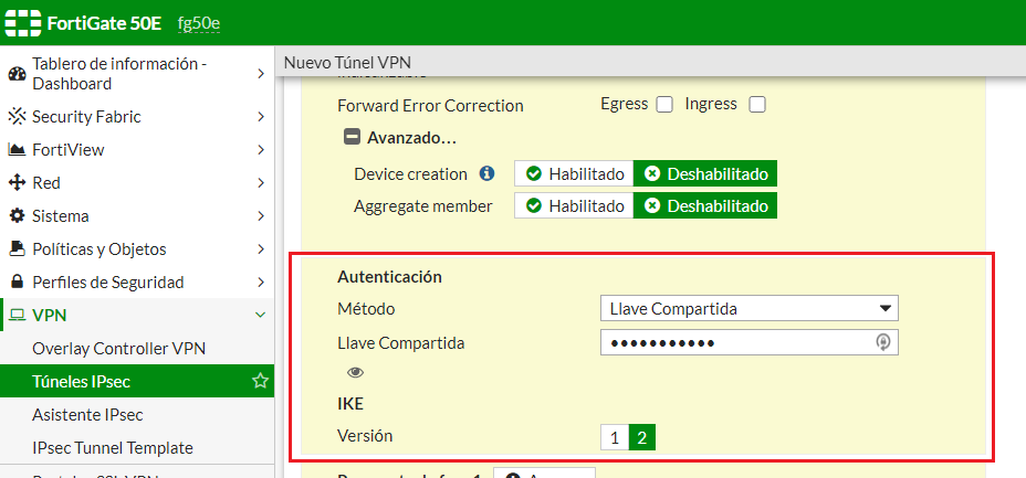 AZURE – Configuración VPN Site to Site en dispositivo Fortigate ...
