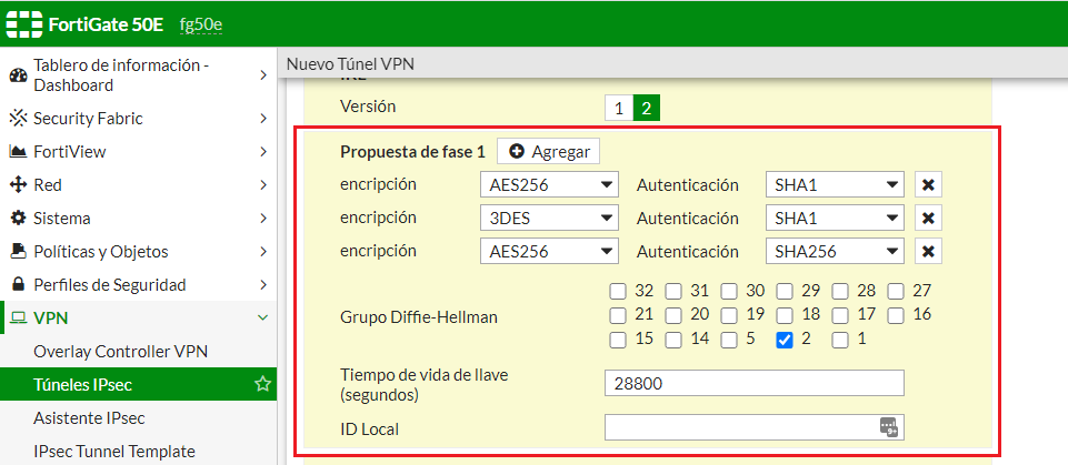 AZURE – Configuración VPN Site to Site en dispositivo Fortigate ...