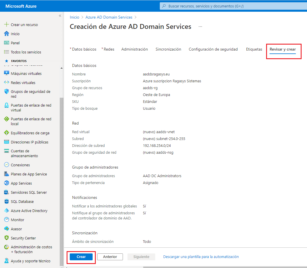 Azure Active Directory – Creación y configuración de un domino ...