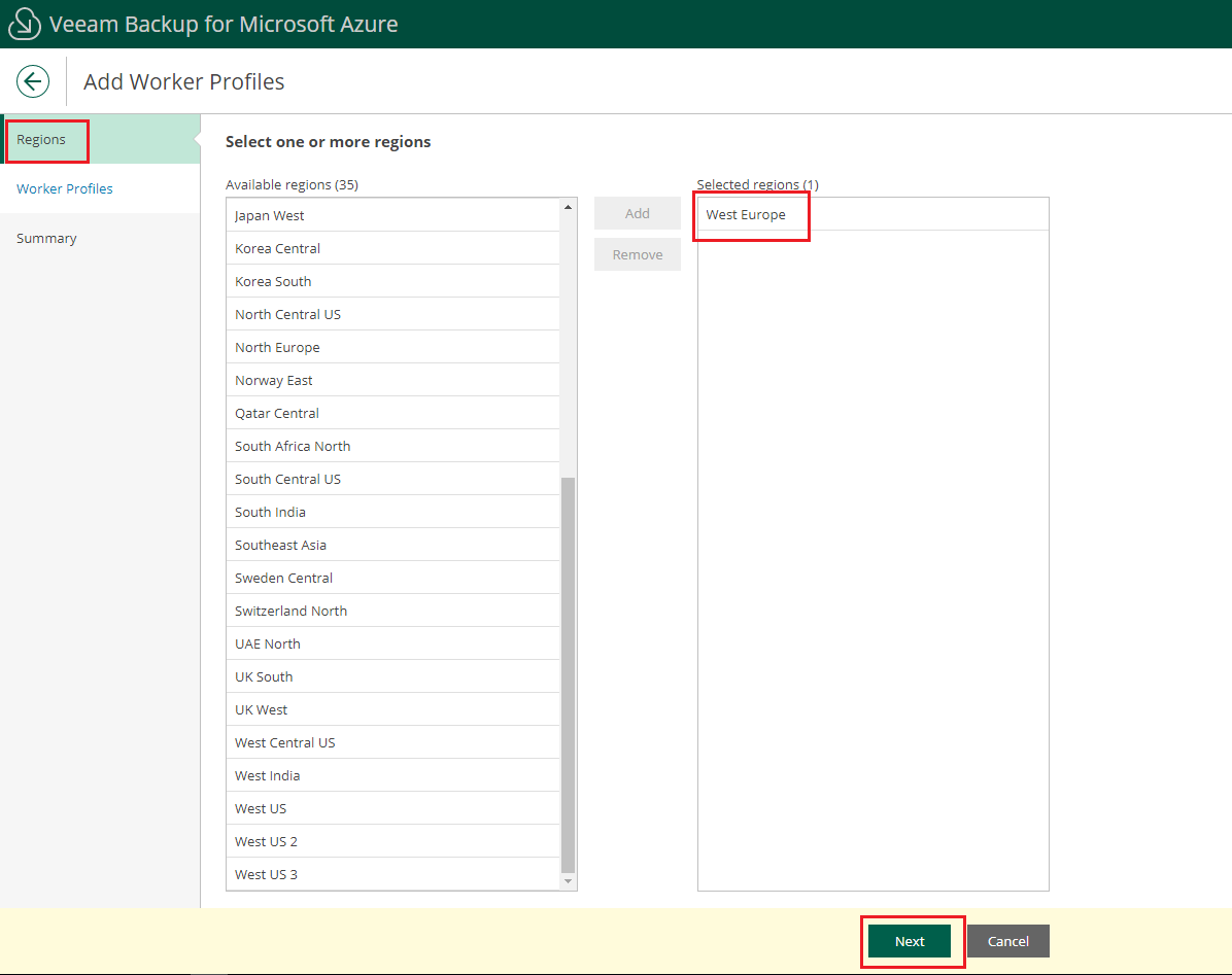 Veeam Backup for Microsoft Azure – Configuración – RAGASYS SISTEMAS