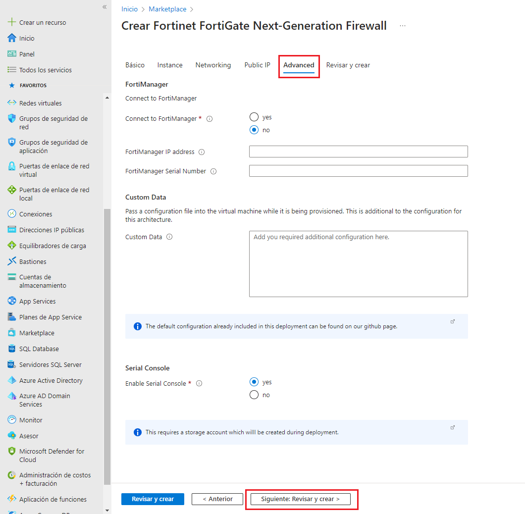 Despliegue Firewall Fortigate en Azure desde Marketplace – RAGASYS SISTEMAS