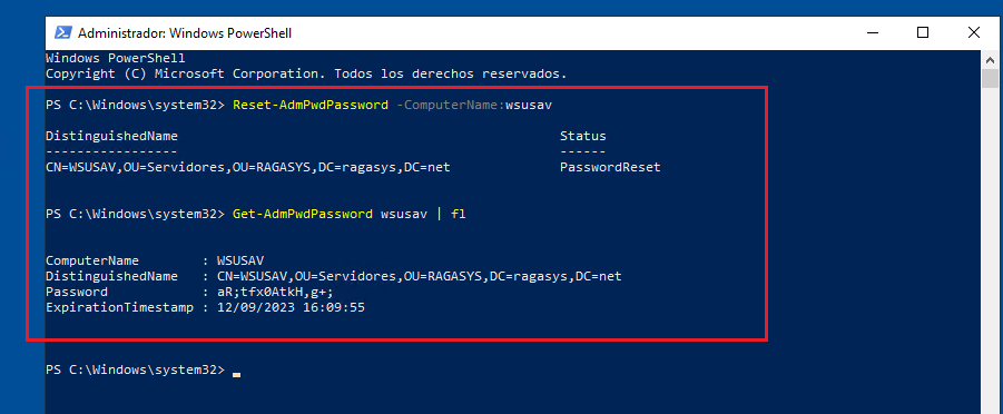 Instalar y configurar Microsoft LAPS (Local Administrator Password Solution) – RAGASYS SISTEMAS
