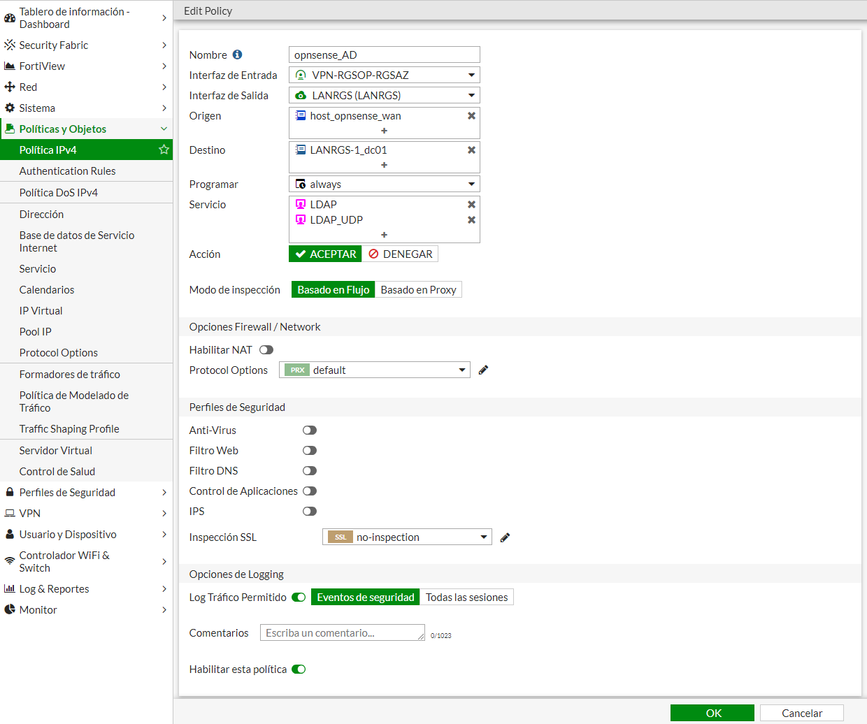 Configurar servidor LDAP en OPNSense – RAGASYS SISTEMAS