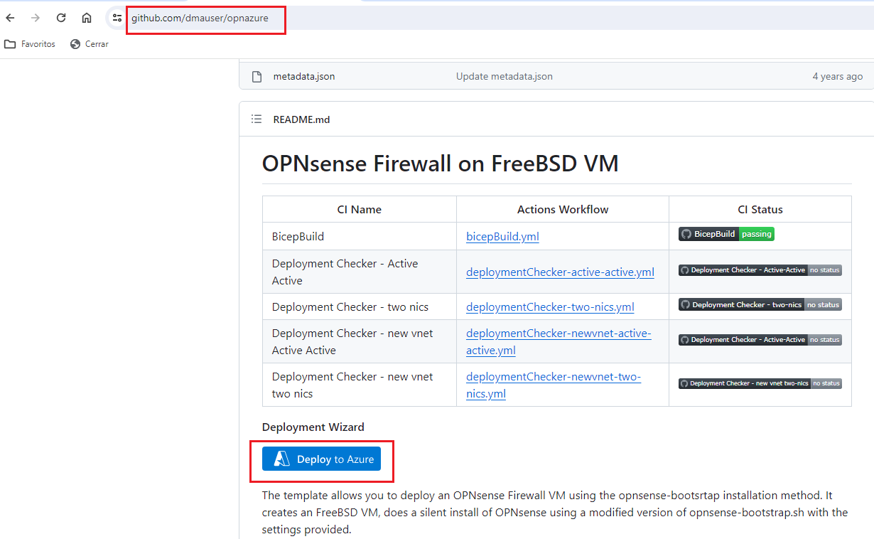 Despliegue Firewall OPNSense en Azure – RAGASYS SISTEMAS