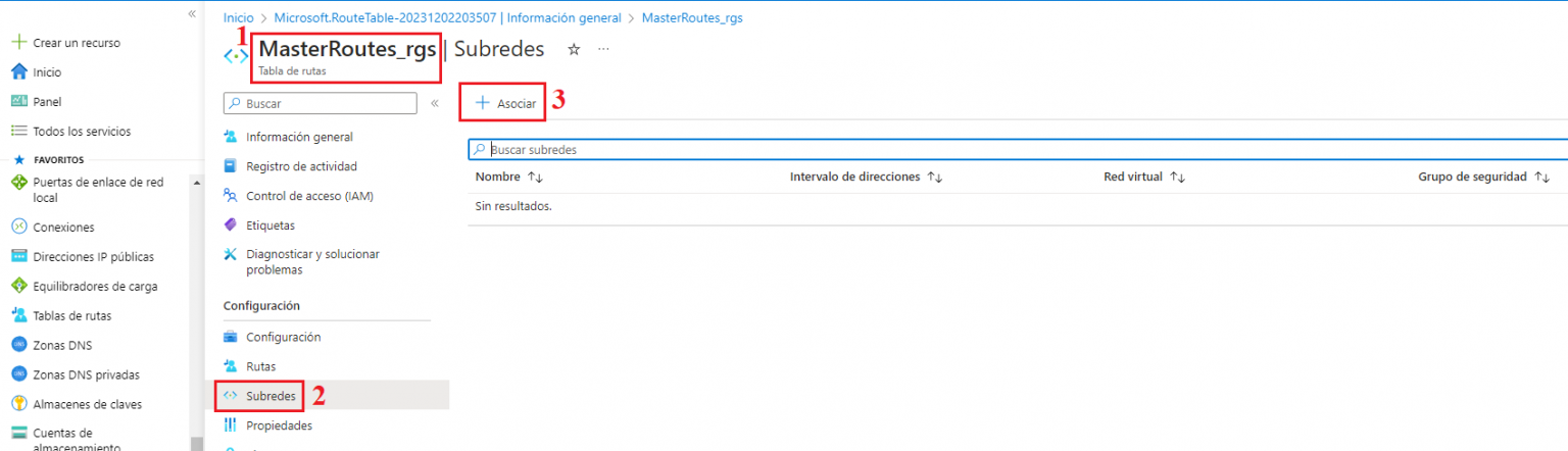 Desplegar y configurar tabla de rutas UDR en Azure – RAGASYS SISTEMAS