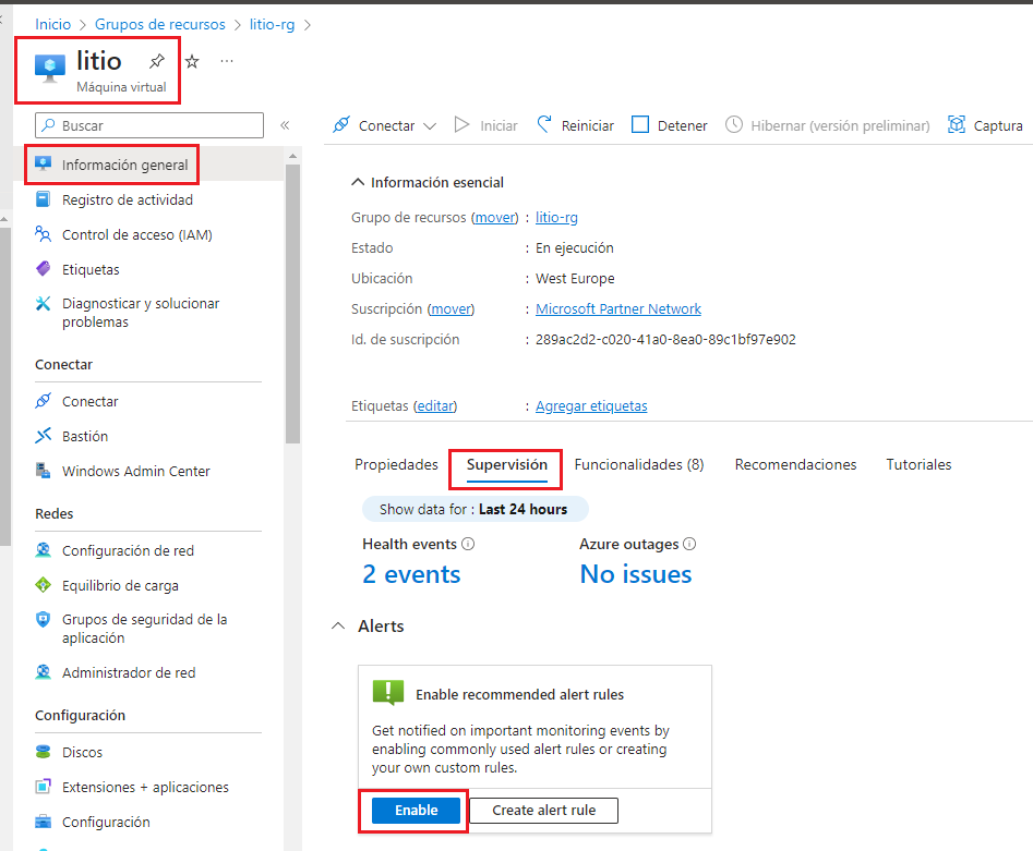 Configuración de alertas en máquinas virtuales de Azure – RAGASYS SISTEMAS