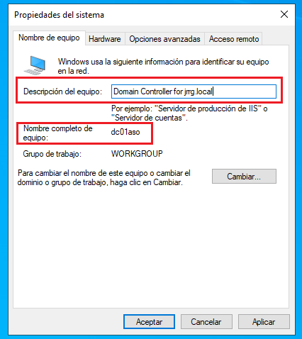 Instalar y configurar Active Directory en Windows Server 2022 – RAGASYS SISTEMAS
