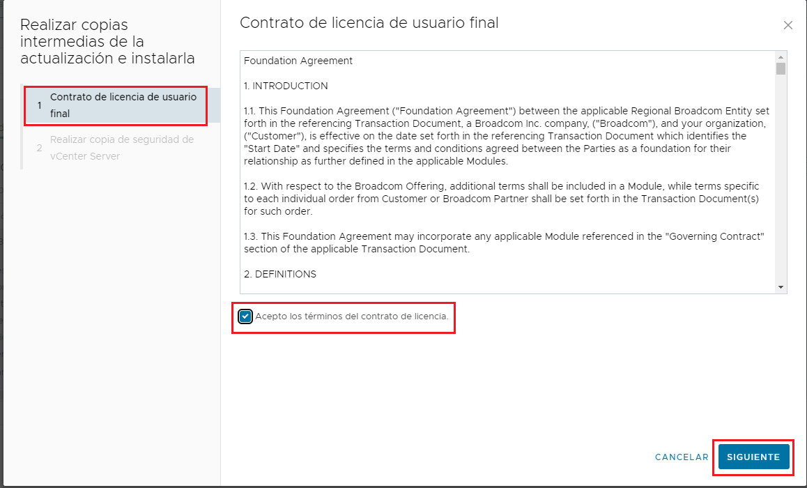 Actualizar vCenter Server Appliance 8.0 Update 3 a 8.0 Update 3a ...