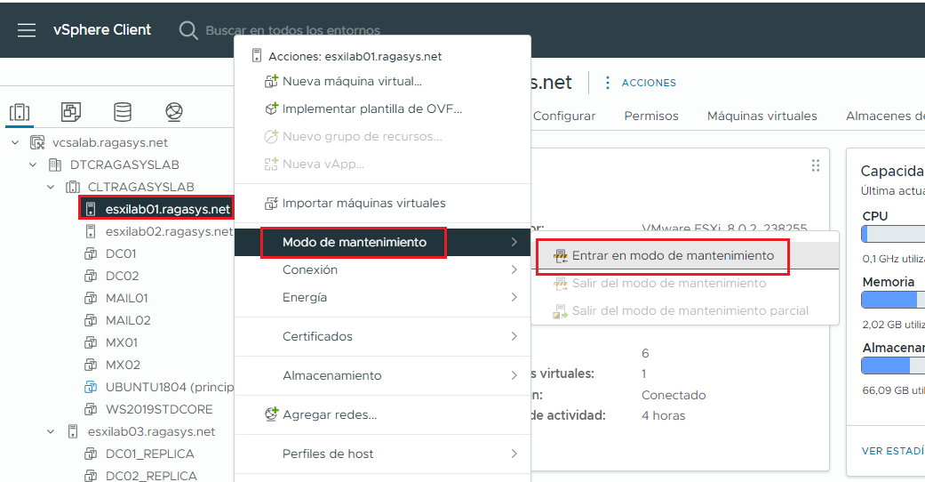 Actualizar VMware vSphere ESXi 8.0 Update 2c a 8.0 Update 3 con ...